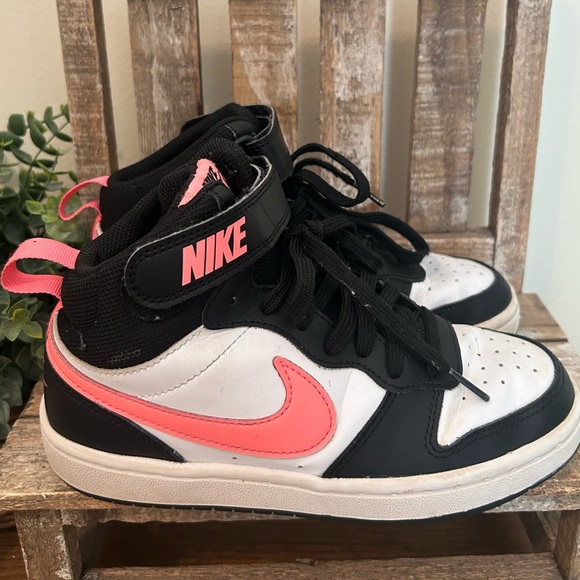 Nike | Shoes | Nike Court Borough 2 Mid White Sunset Pulse Size 35y ...